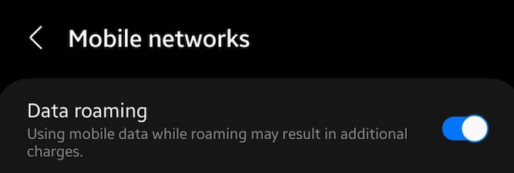 What are the correct roaming settings when using eSIM? | aloSIM