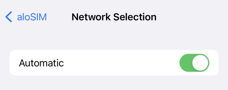 Data eSIM iPhone settings (with examples) | aloSIM